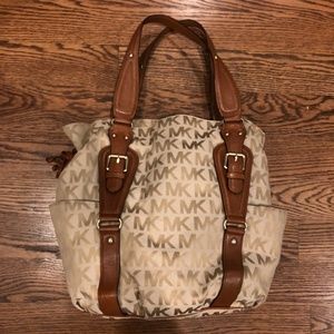 Michael Kors | Bags | Michael Kors Monogram Shoulder Bag | Poshmark
